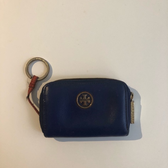 Tory Burch | Bags | Tory Burch Blue Card Case Coin Purse Well Loved ...